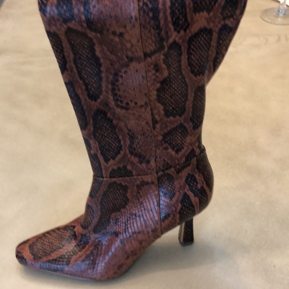 Samedelman | Shoes | Sam Edelman Womens Davin Brown Snake Knee High ...